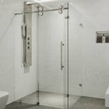 Aston Coraline XL 68" - 72" W x 36" D x 80" H Frameless Rectangle Sliding Shower Enclosure | Wayfair